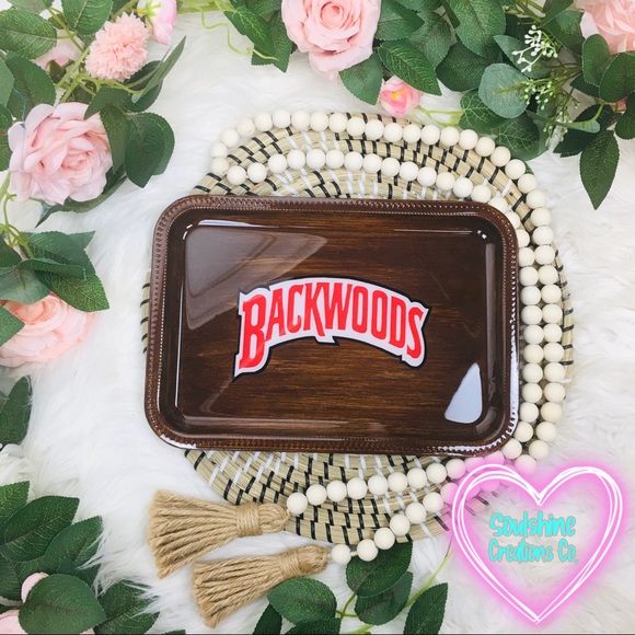 Accessories | Custom Wood Grain Backwoods Rolling Tray | Poshmark
